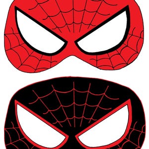 Spiderman Birthday Masks: Printable Superhero Party Favors (set of 4 ...