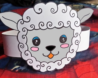 Sheep Lamb Ears Headband Birthday Party Favors Supplies Costume Photo ...