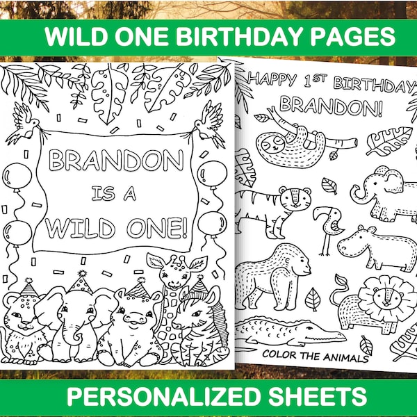 Wild One Printables - Etsy