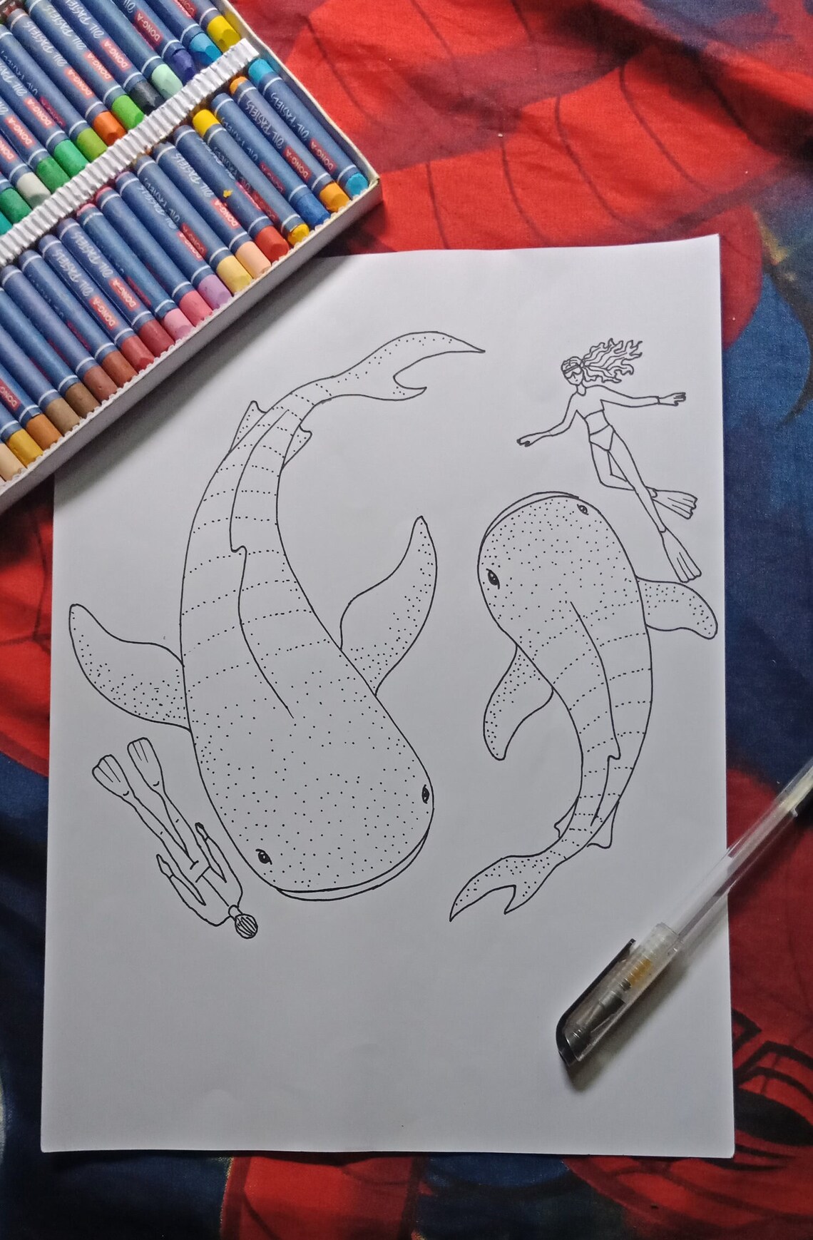 Whale Shark Coloring Sheet Printable Colouring Instant - Etsy