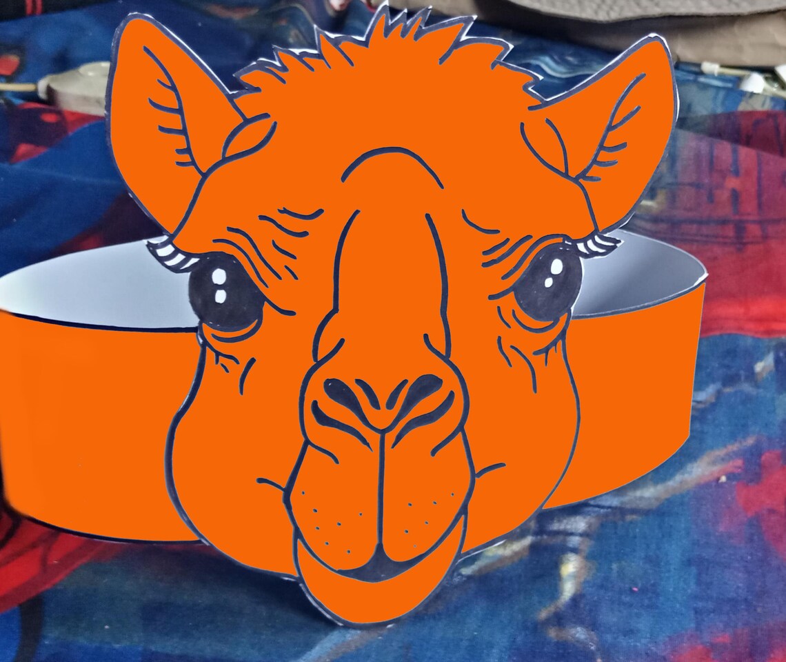 Camel Paper Crown, Nativity Headbands for Kids, Animal Paper Hat to ...