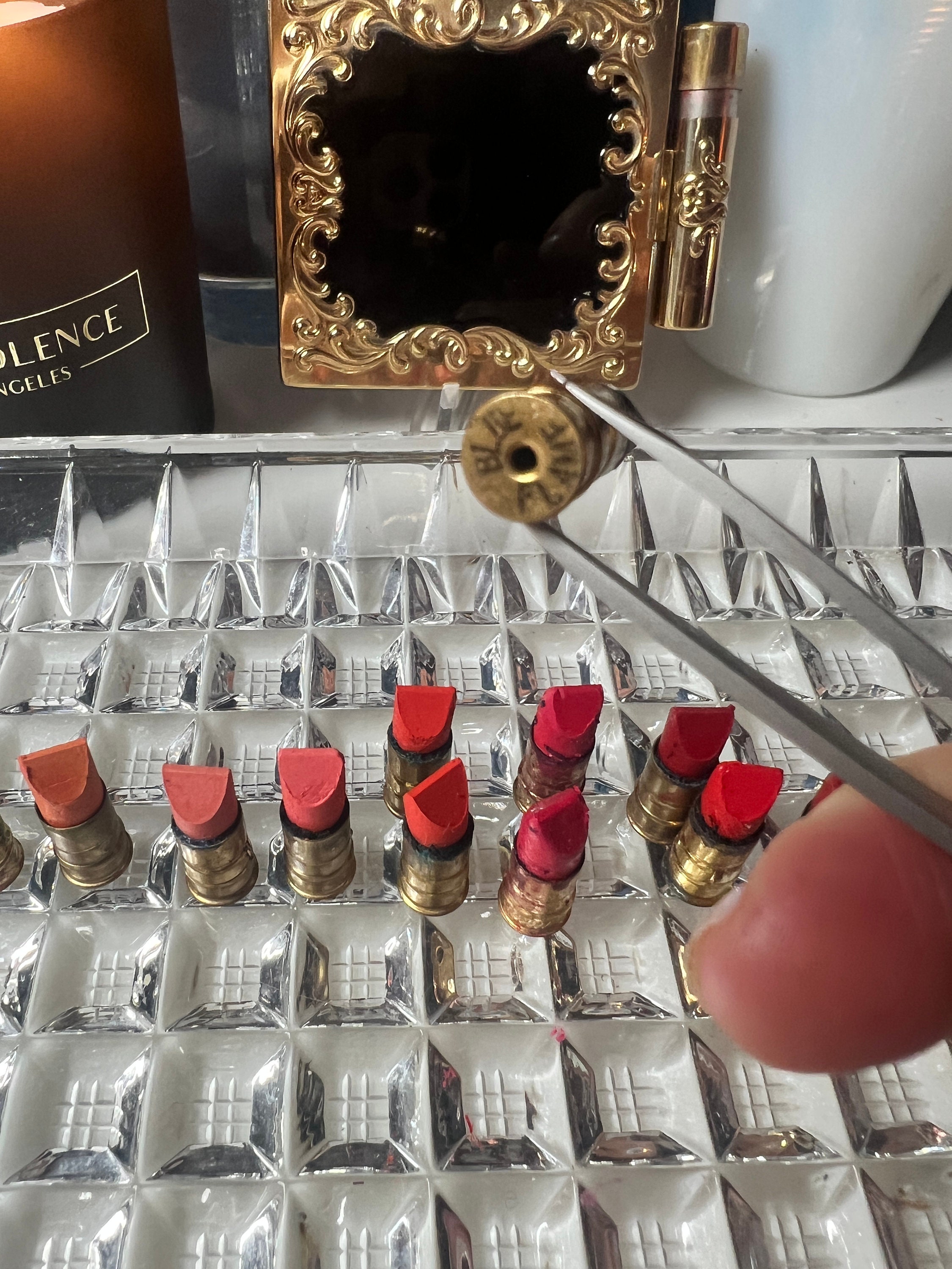 Vintage AVON Sample Lipstick & Shadow. bullet/shell Brass Casing ...