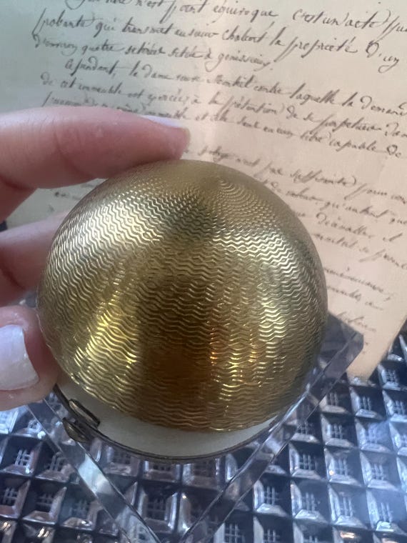Rare, fabulous 1950's Pygmalion sphere powder compact… - Gem
