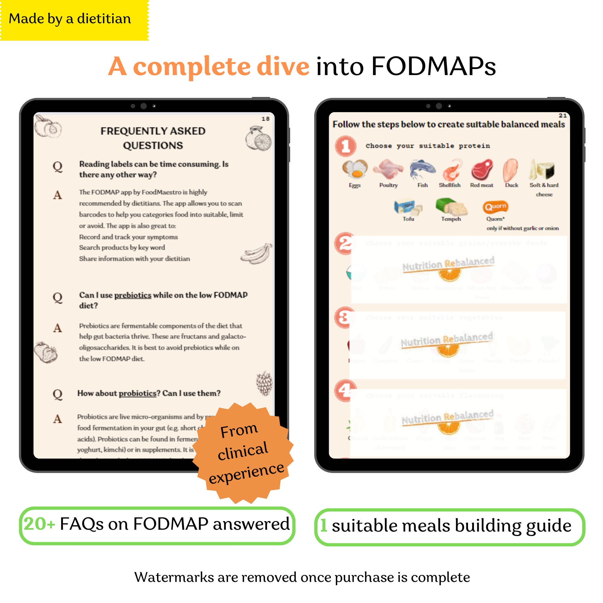 Low FODMAP Ebook, Fodmap Food List, Fodmap Recipes, Fodmap Meal Ideas ...