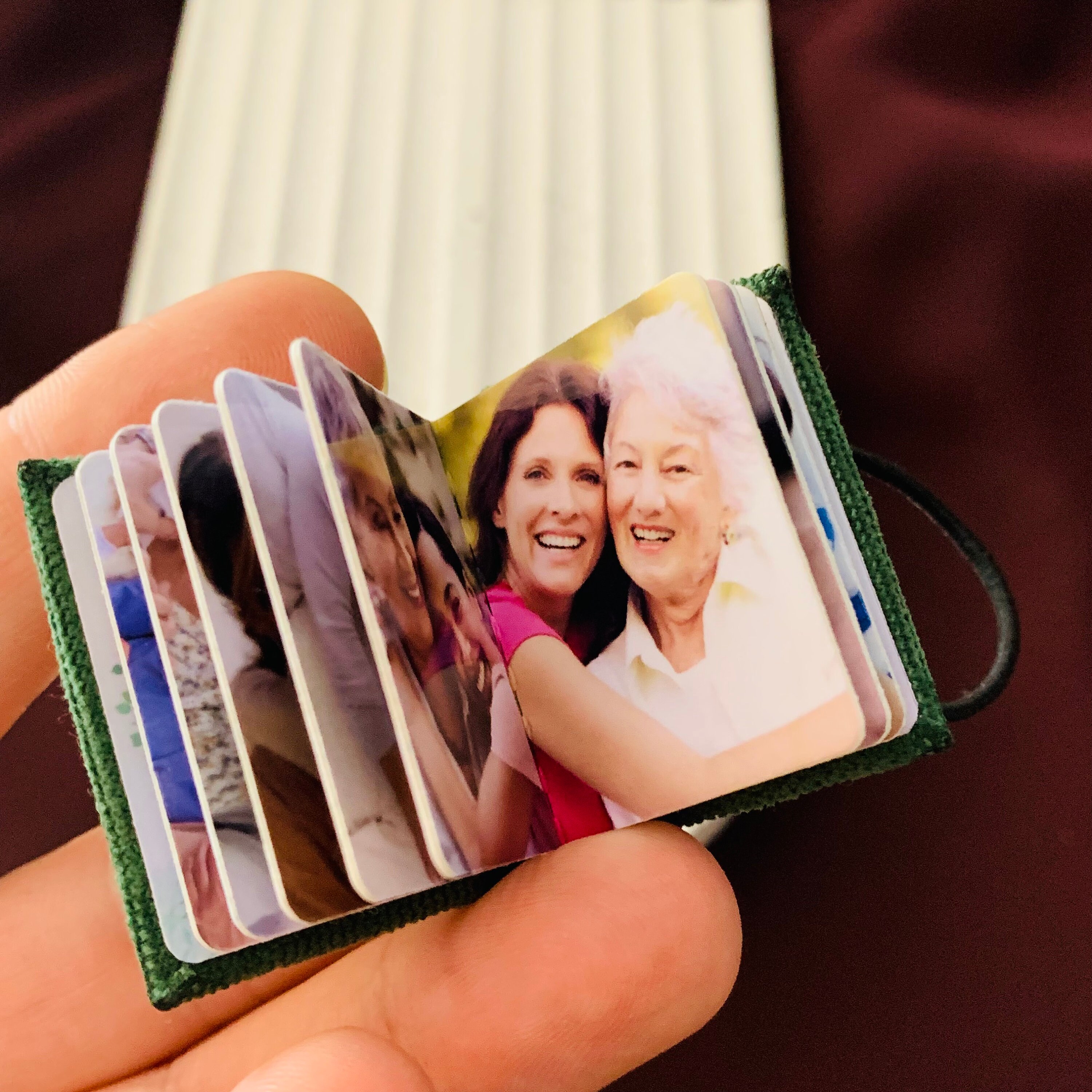 Mini Photo Album Keychain, Personalized Photo Album Keychain, Custom ...