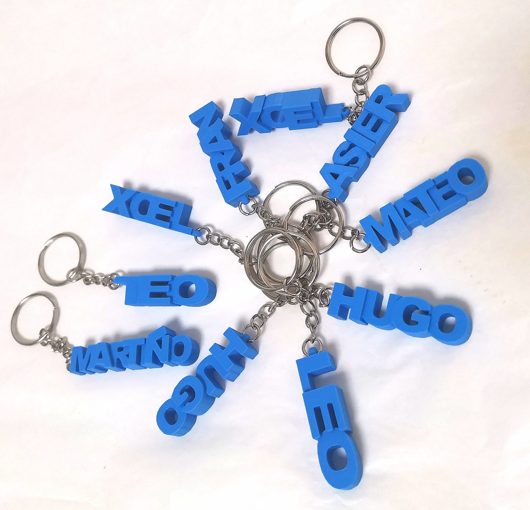 Personalized 3d Colored Keychains Ideal for Weddings, Communions ...