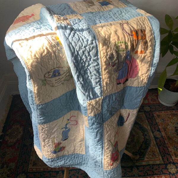 Antique Baby Quilt - Etsy
