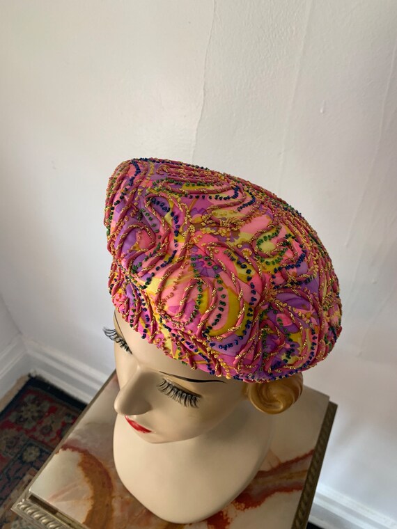 Vintage Mr. Henri Neon Hat - Gem