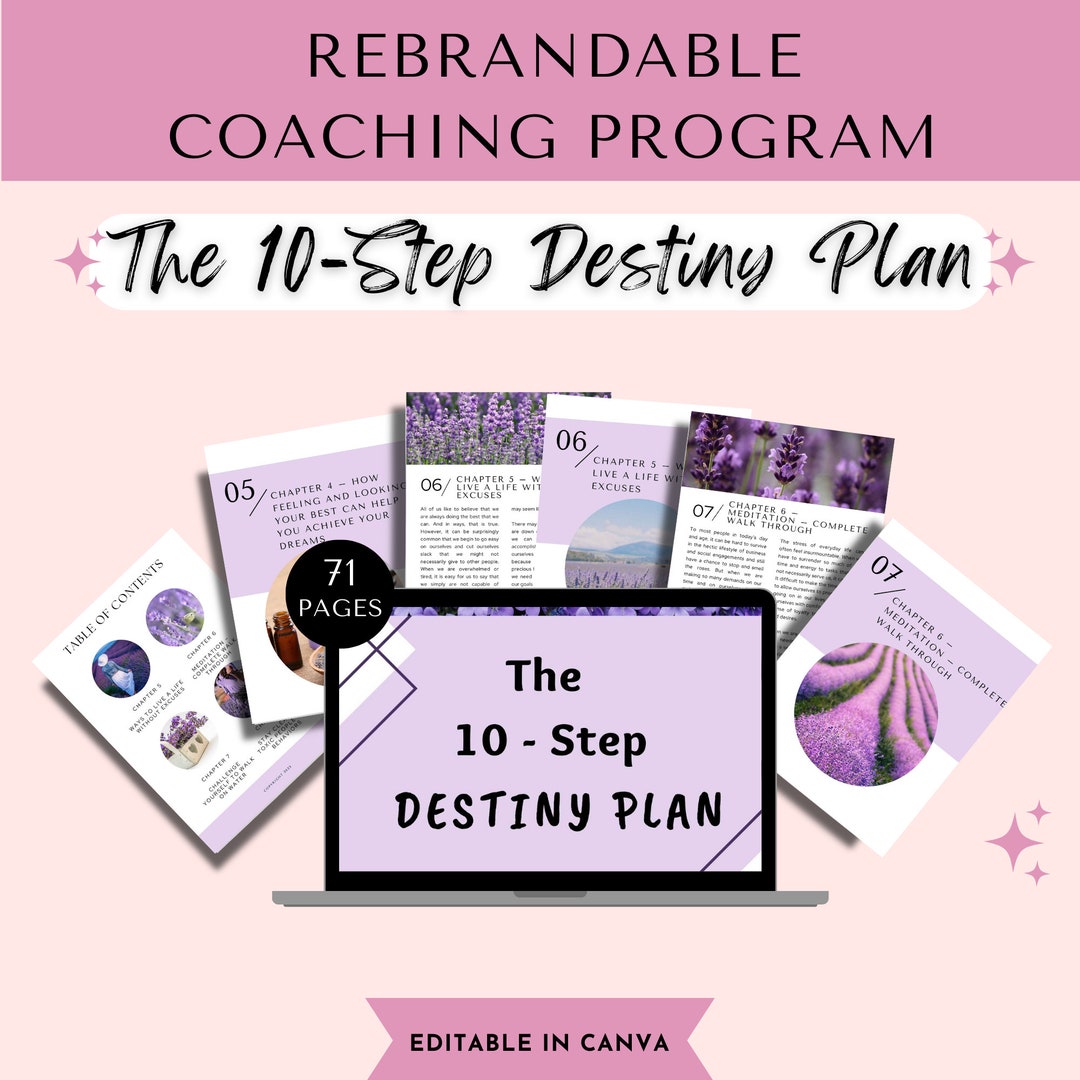 Done for You the 10-step Destiny Plan Brandable Coaching Program ...