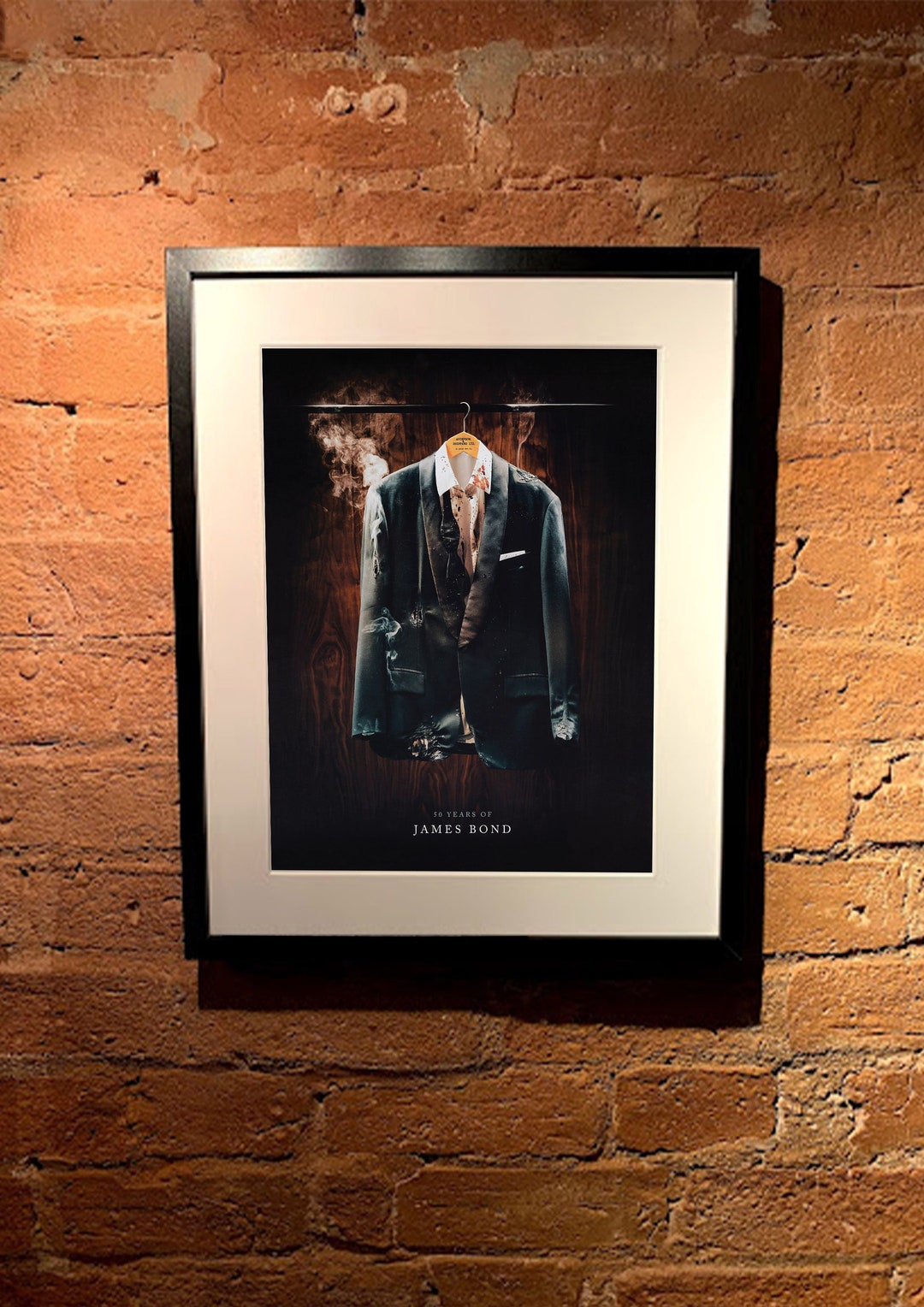James Bond Movie Poster 50 Years of James Bond Print 007 Borderless ...