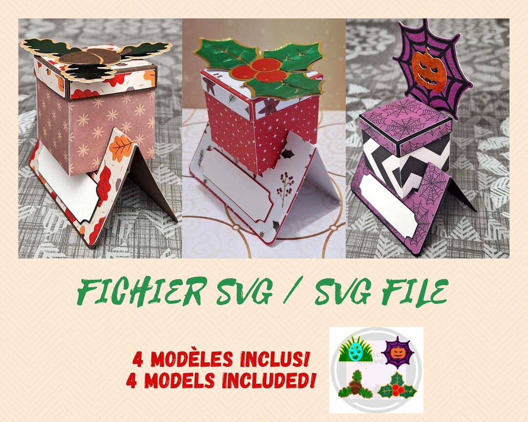 SVG File / Cutting File Treat Box Place Marker 1 Free Smarties Box File ...