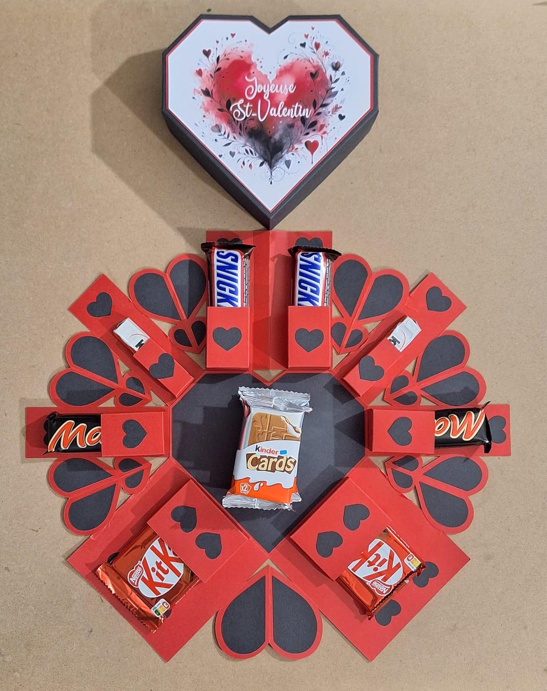 Cricut / Silhouette / Brother Exploding Heart Box SVG File - Etsy