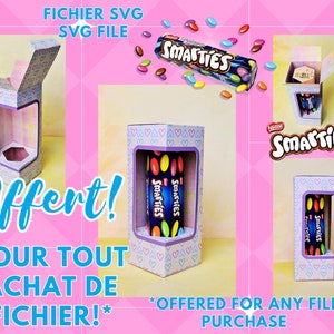 SVG Cutting File Gift Card Support Box Mini Lindt Chocolates Treats 1 ...