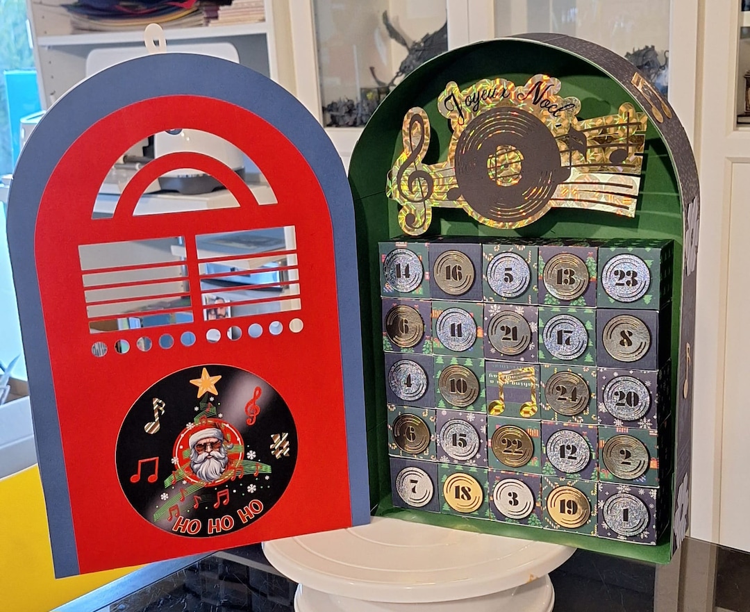 SVG File / Brother / Silhouette Cutting File Jukebox Advent Calendar ...
