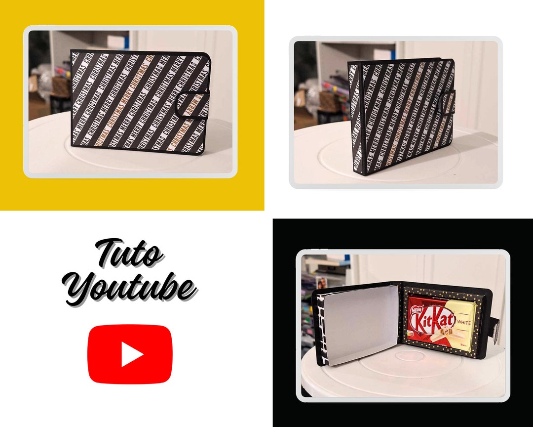 SVG File / BROTHER / SILHOUETTE Kit-kat Box Wallet Cutting File + 1 ...