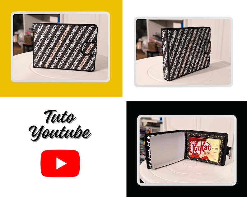 SVG File / BROTHER / SILHOUETTE Kit-kat Box Wallet Cutting File + 1 ...