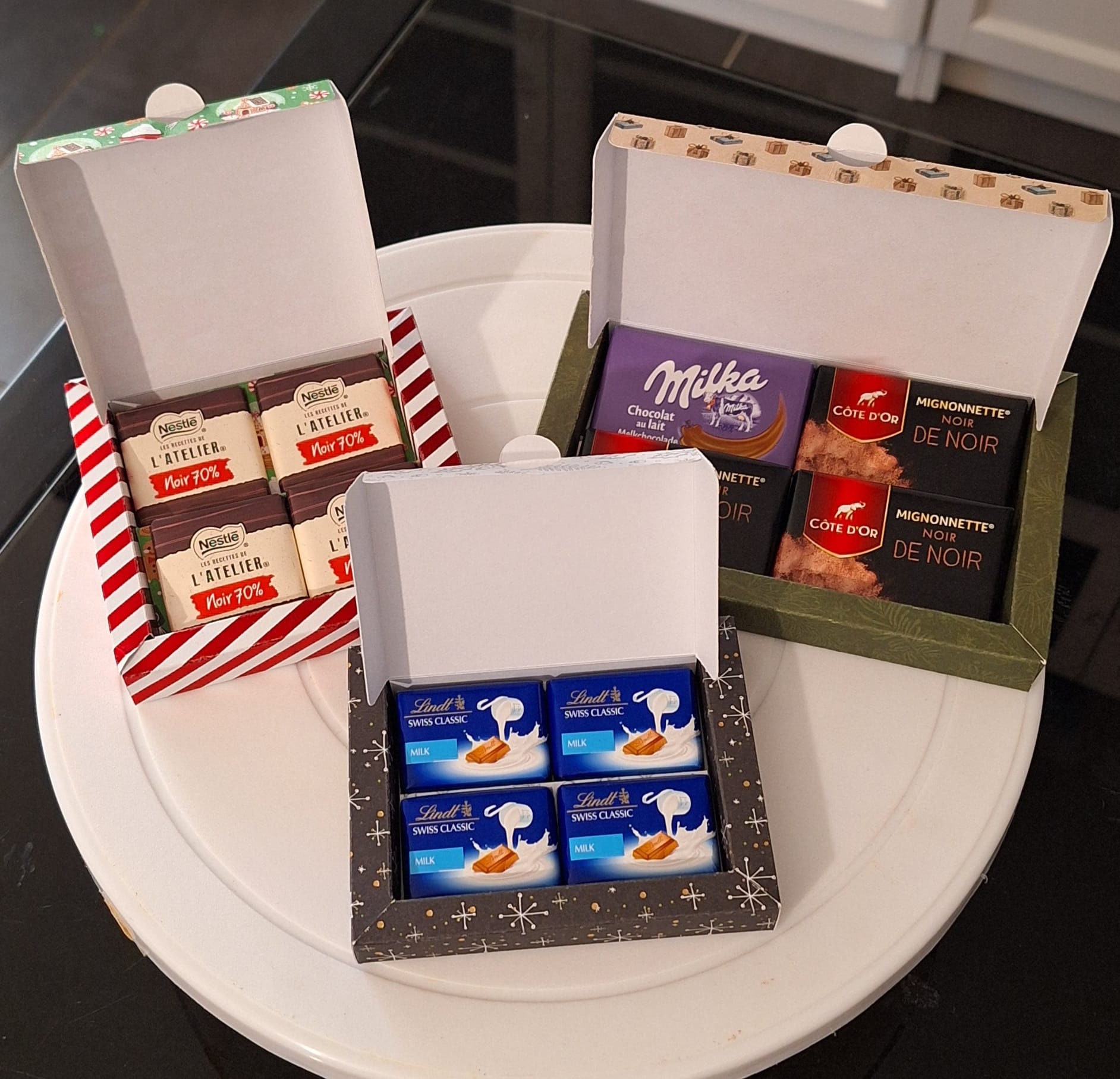 SVG Cutting Files, Scanncut, Silhouette Box of 4 Mini Lindt Chocolates ...