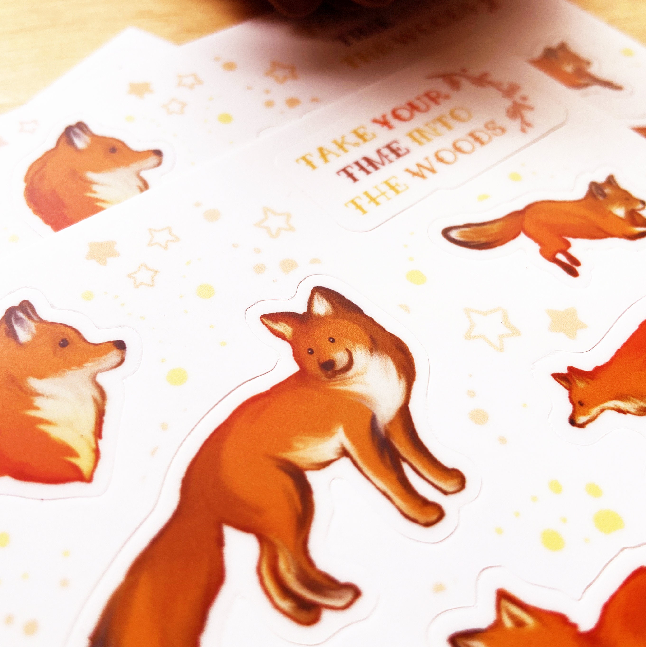 Sticker Sheet Foxy Time Stickers, Planner Stickers, Cute Stickers ...