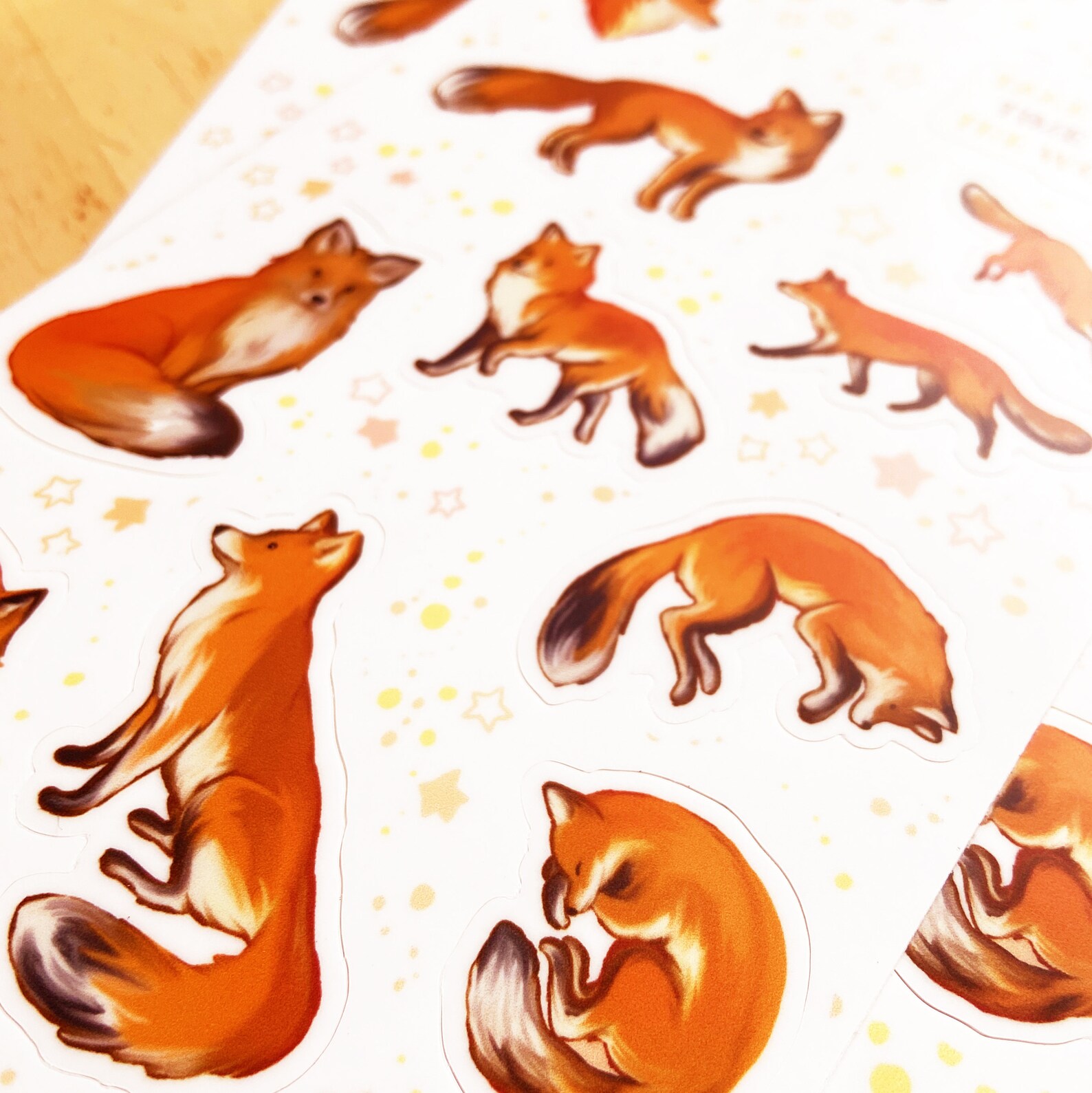 Sticker Sheet Foxy Time Stickers, Planner Stickers, Cute Stickers ...