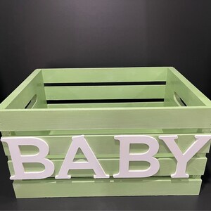 Wooden Crate Baby Boxes - Etsy