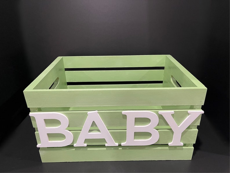 Wooden Crate Baby Boxes - Etsy