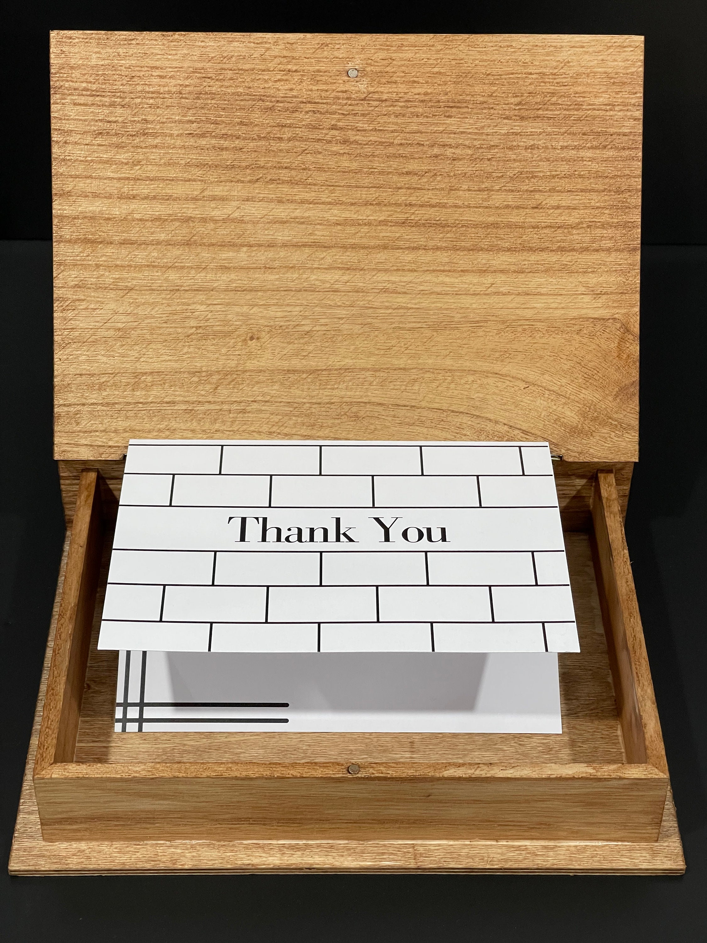 Wooden Book Keepsake Storage Box - Etsy