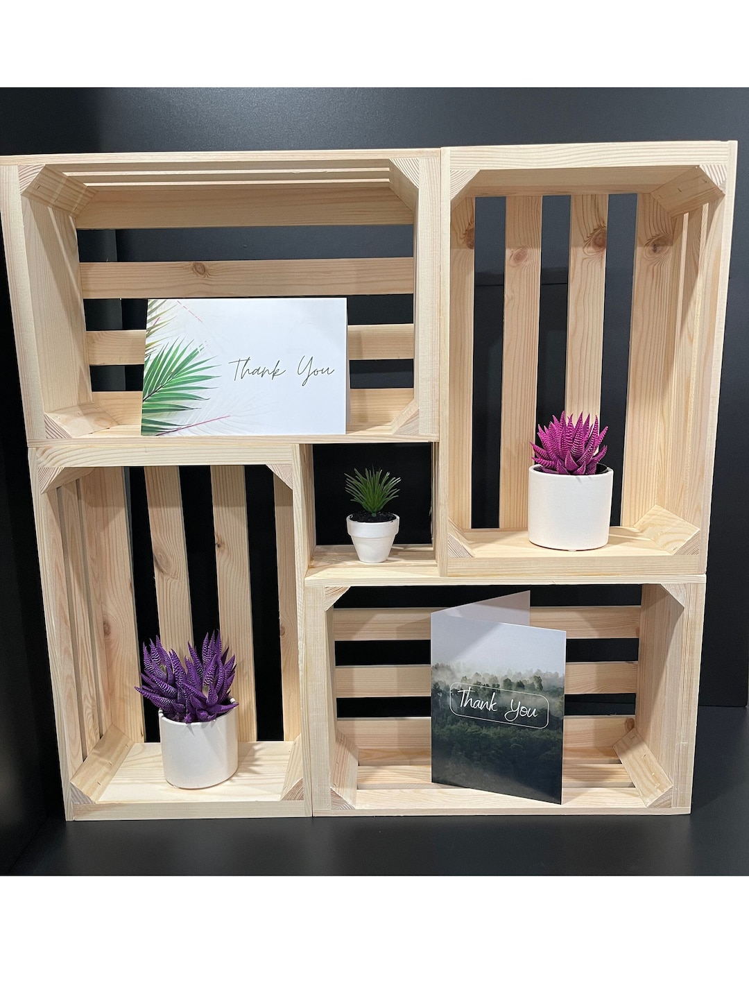 Medium Wooden Crate Decorative Storage Box/shelf - Etsy