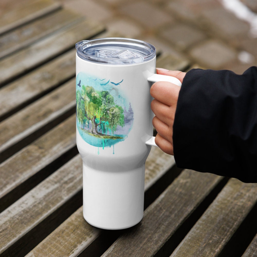 Tee Time Travel Mug With a Handle - Etsy