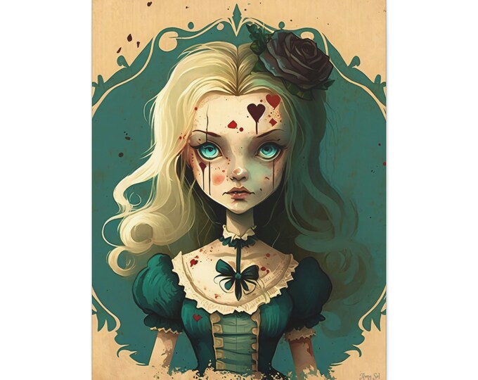 Brooding and Moody Alice in Wonderland Contemporary Pop-surrealist Art ...