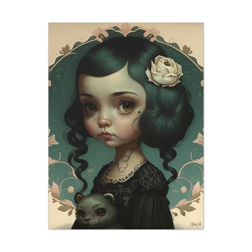 Brooding and Moody Contemporary Pop-surrealist Art Dream - Etsy