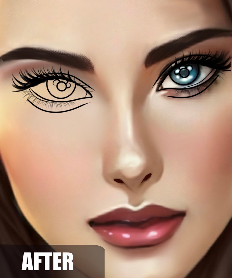 40 Procreate Stamps High Quality Realistic Digital Eye Stamps for ...