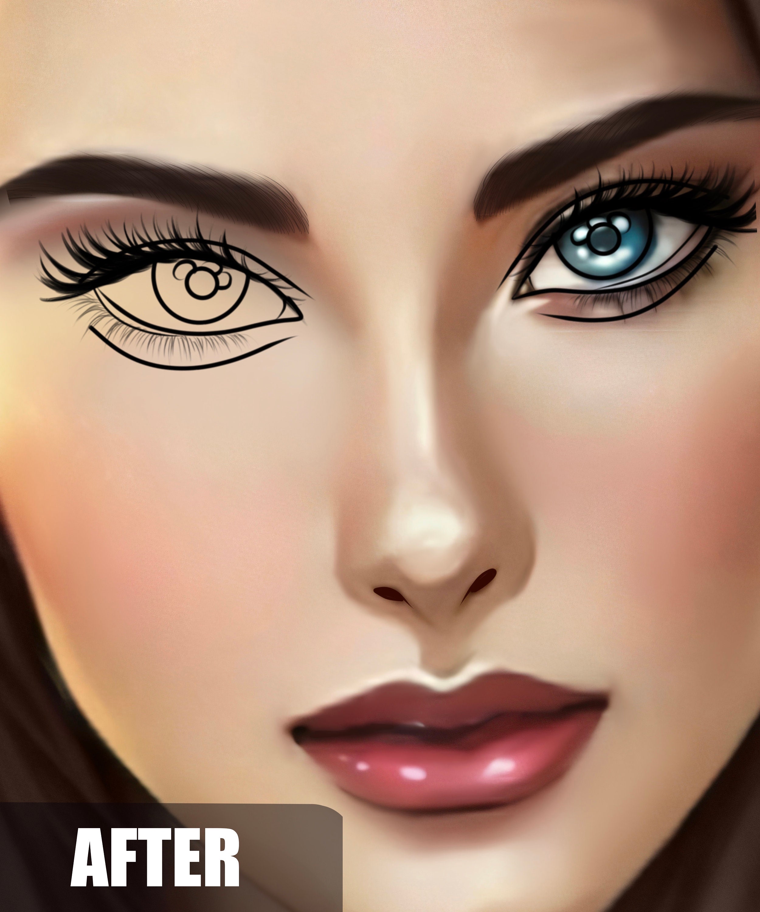 40 Procreate Stamps High Quality Realistic Digital Eye Stamps for ...