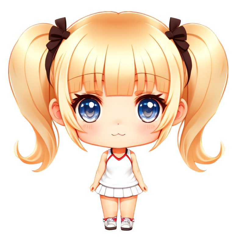 Chibi Hair Stamps Procreate & Free Chibi Poses High Quality - Etsy