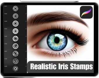 65 Procreate Realistic Hairstyles Stamps High Quality Female Hairstyles for Portrait iPad ...