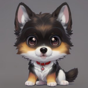 100 Procreate Cute Chibi Dogs Stamps, Kawaii Dogs Stamps, High Quality ...