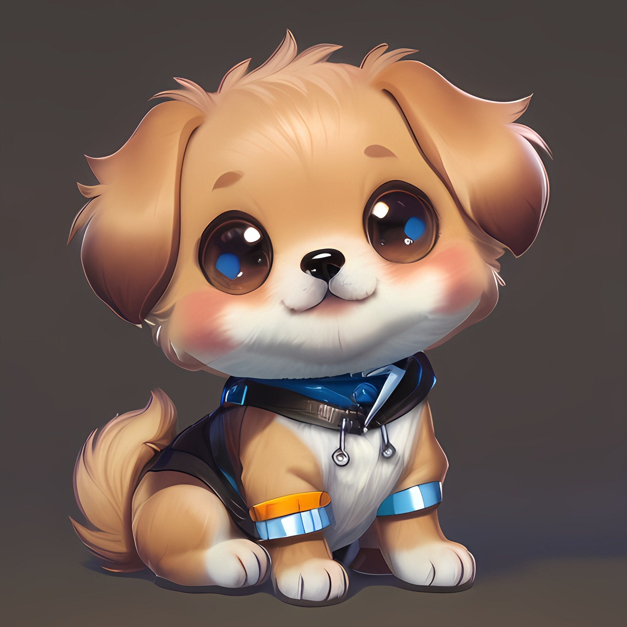 100 Procreate Cute Chibi Dogs Stamps Kawaii Dogs Stamps High - Etsy UK