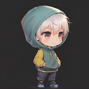 70+ Procreate Chibi Male Clothes Stamps: Jackets, Suits, Sweaters ...