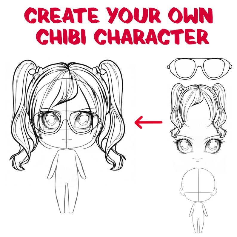 300+ Procreate Chibi Character Creator Stamps: Anime Brushes ...