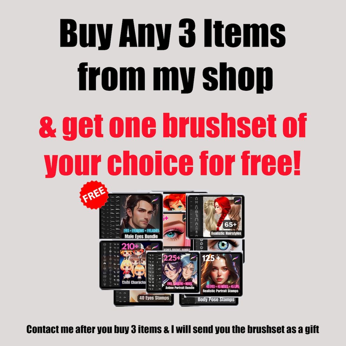 40 Procreate Stamps High Quality Realistic Digital Eye Stamps for Portrait iPad Procreate Easy ...