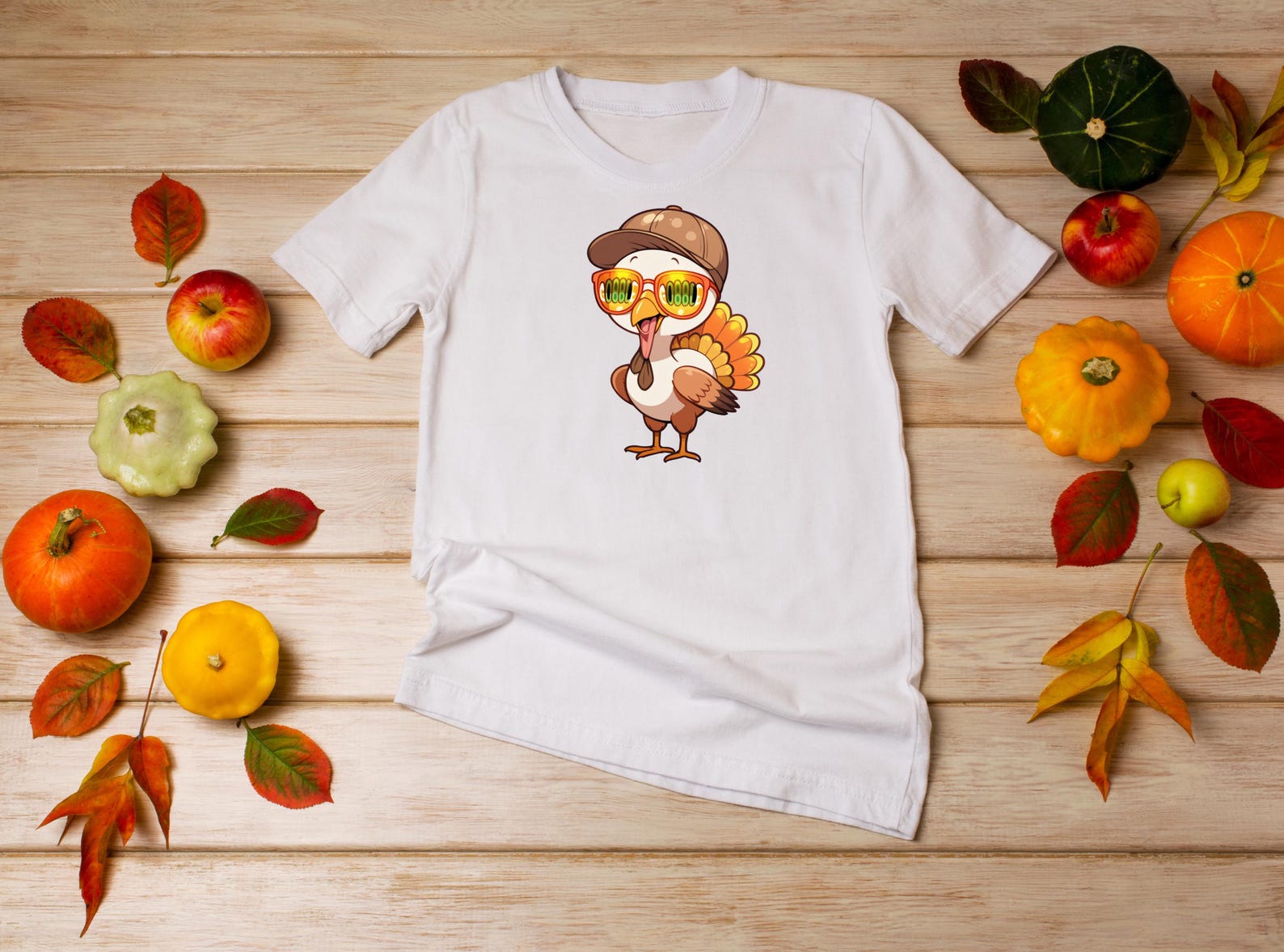 Adorable Thanksgiving Turkey PNG & SVG, Baby Girl and Boy Turkeys, Cute ...