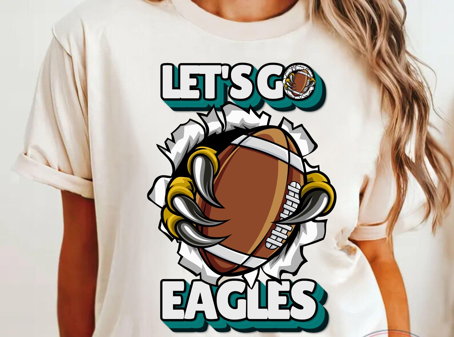 Eagles Football Svg, Let's Go Eagles Svg, Eagles Football PNG, Sports ...