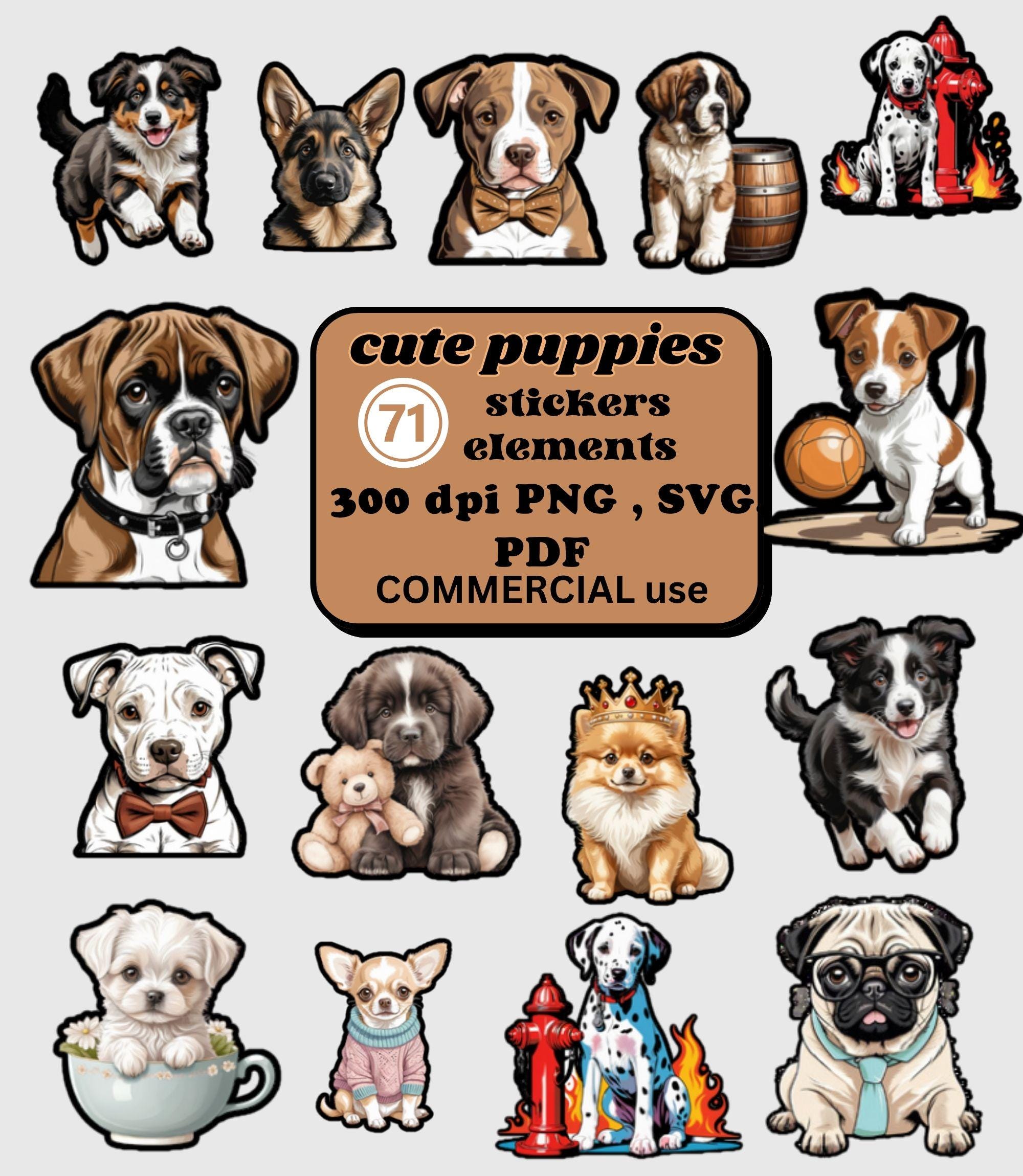 Dogs Peeking SVG Puppies Graphics Svg Puppy Stickers Png Cute Baby ...