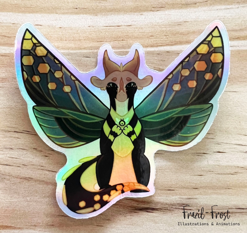 Bumblebee WOF Holographic Sticker - Etsy