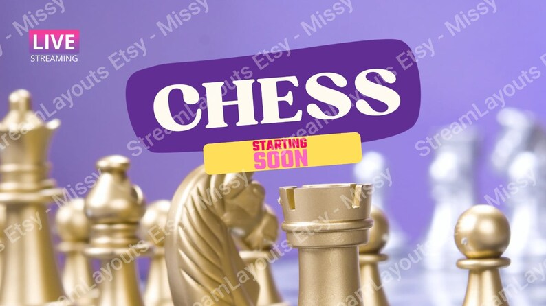 Chess Twitch Layout/chess Stream Layout/ Chess Overlay/chess Twitch ...