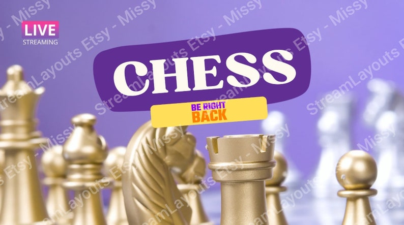 Chess Twitch Layout/chess Stream Layout/ Chess Overlay/chess Twitch ...