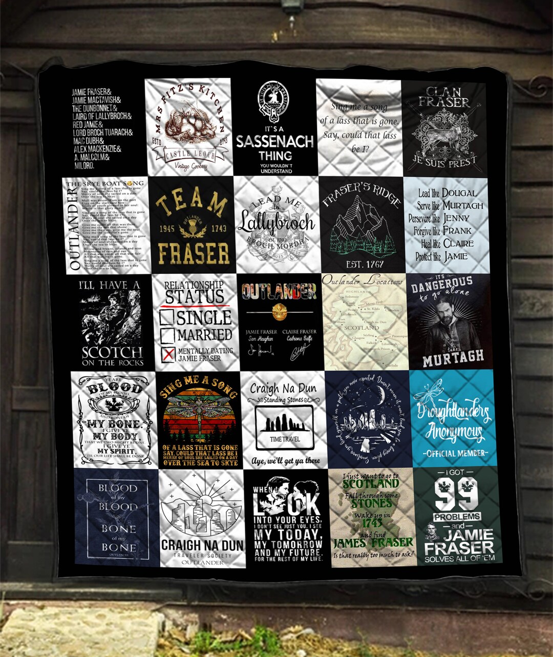 Outlander Thank You for the Memories Quilt Blanket Outlander - Etsy