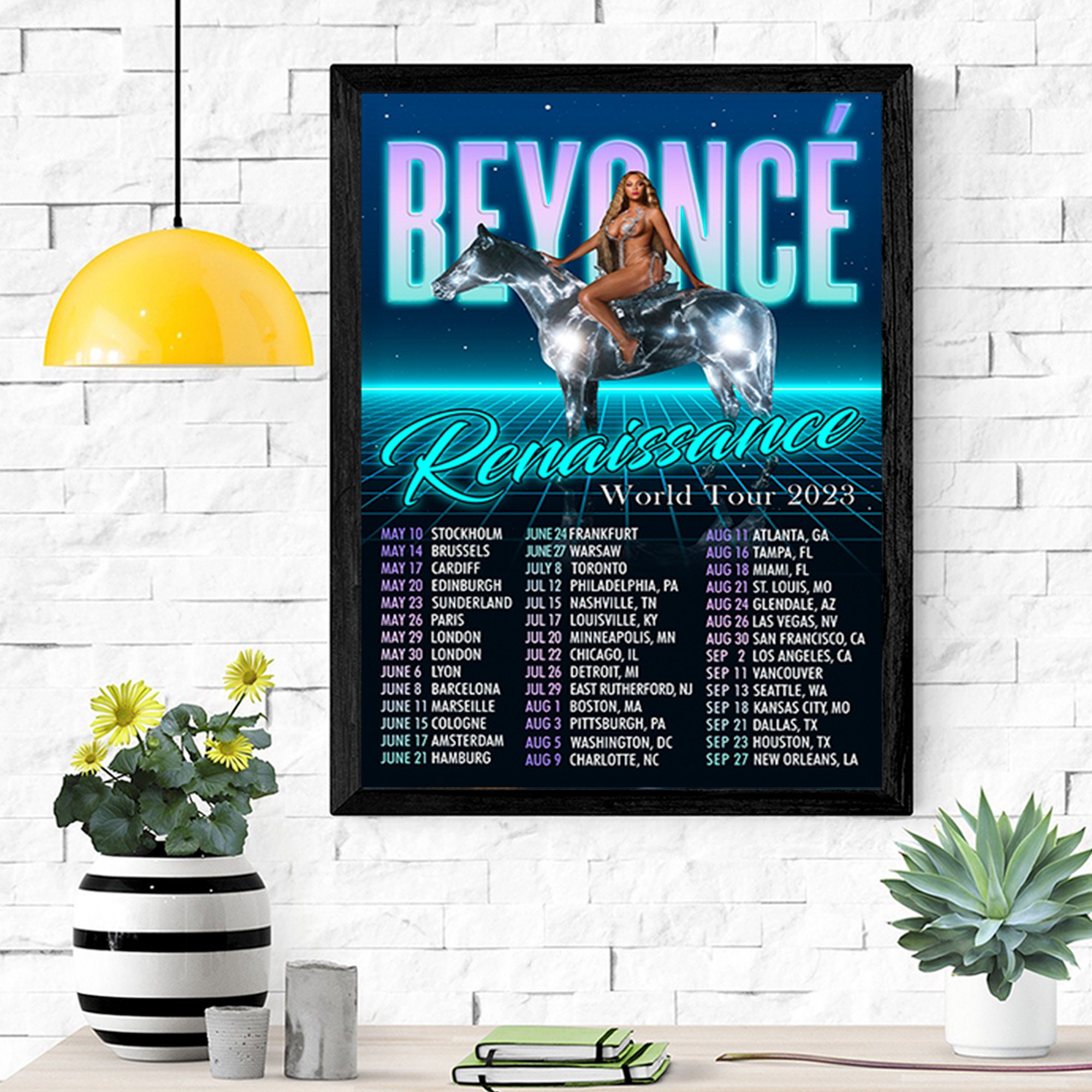 Beyonce Renaissance World Tour 2023 Poster Designed & Sold By Graham ...