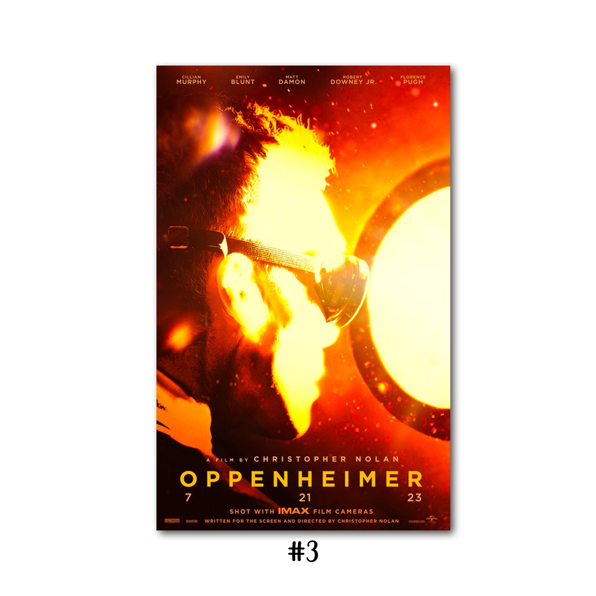 Oppenheimer 2023 Movie Poster Monaco Redundant Blueによるデザイン・販売する。