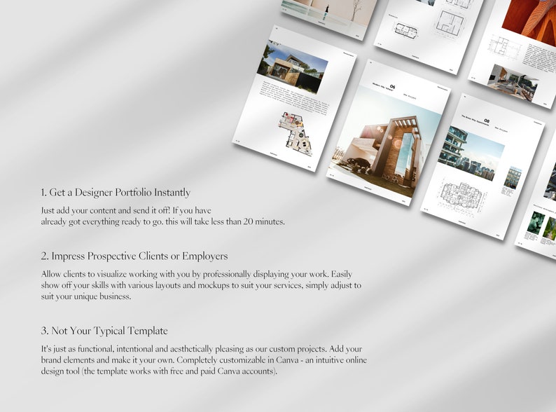Architecture PORTFOLIO Template Canva Template, Architecture Brochure ...
