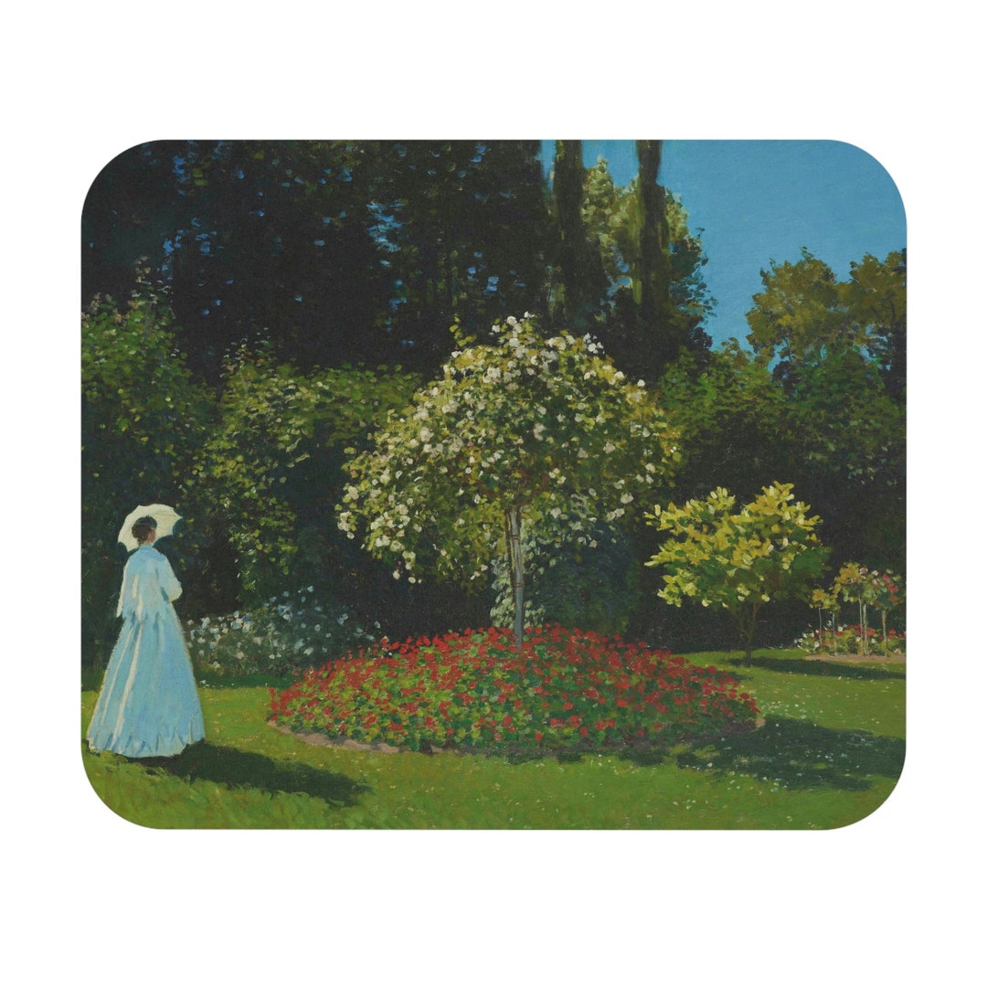 Claude Monet's Lady in the Garden | Art History Painting Rectangle ...